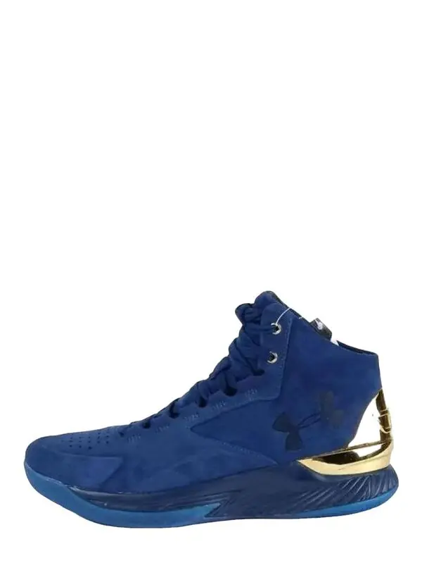 Under Armour Curry 1 Lux Mid Basketball Sneakers - Blue