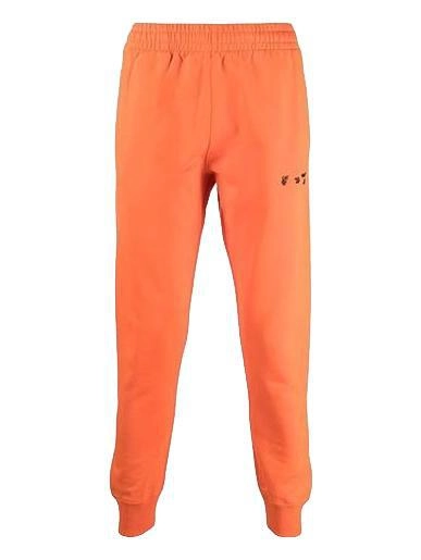 Off-White Ss21 Logo Sports Long Pants - Orange