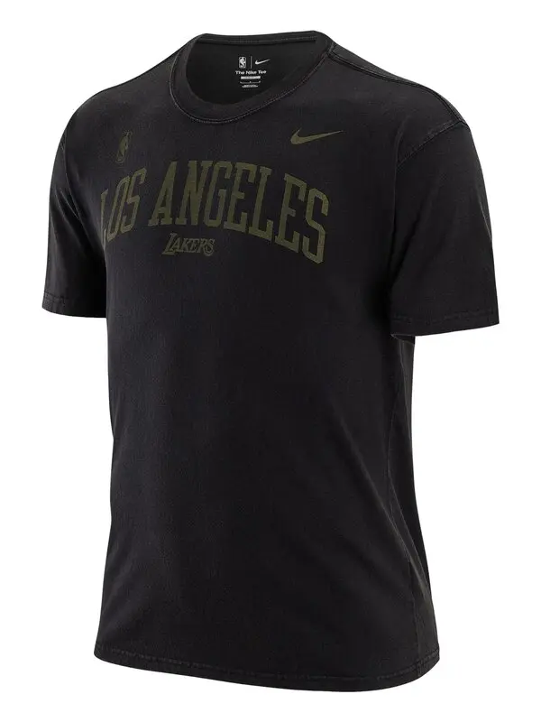 Nike X Nba Los Angeles Lakers T-shirt 'black - Black/multi-color