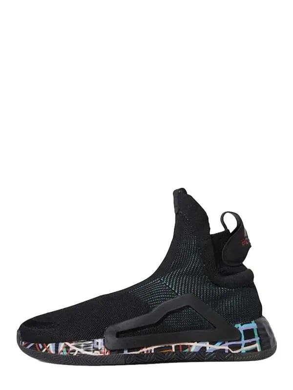 Adidas N3xt L3v3l Graphic Midsole Sneakers - Core Black/true Green/clear Pink