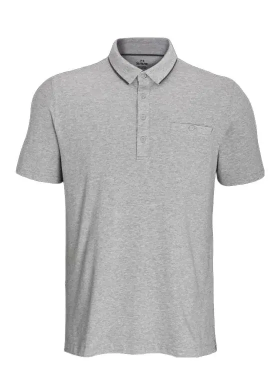 Under Armour Luxe Heather Polo Shirt - Grey