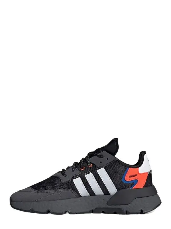 Adidas Nite Jogger Sneakers - Gray/white/red