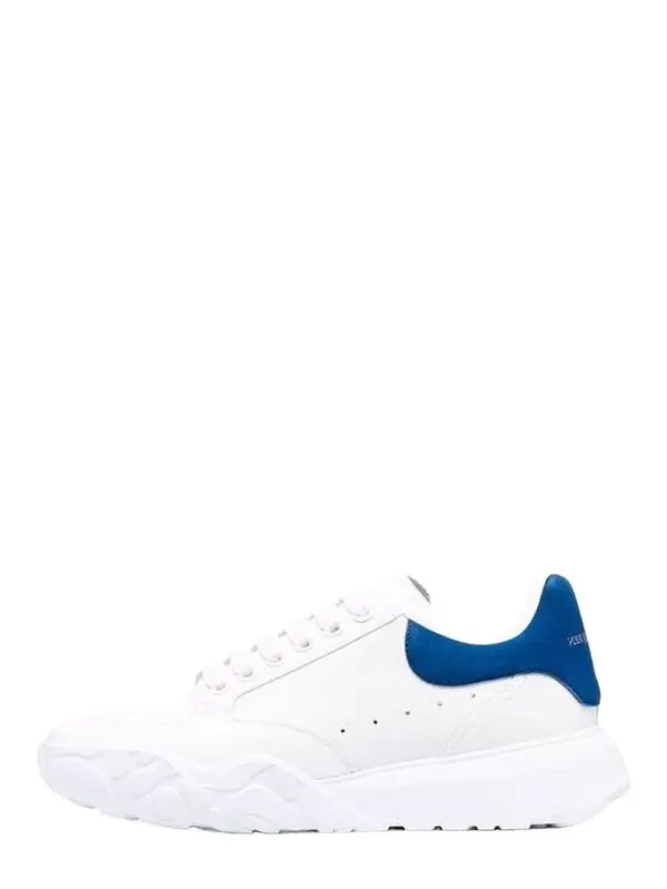 Alexander McQueen Oversized Court Trainers - White/blue