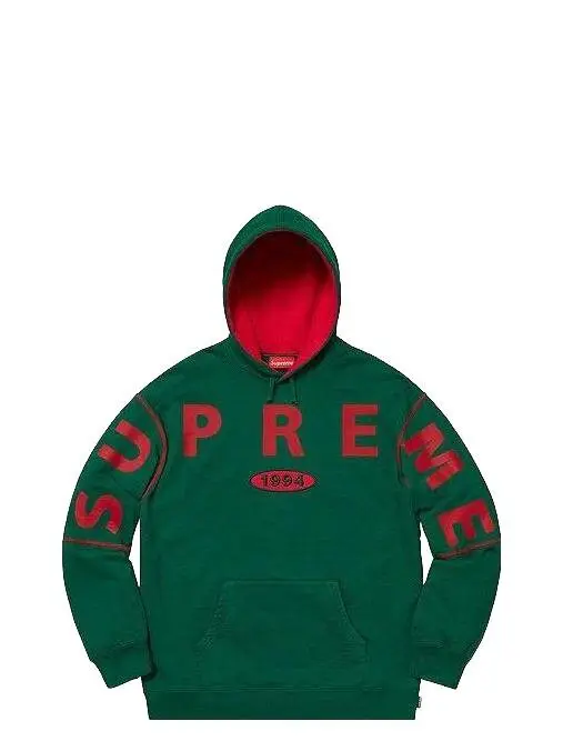 Supreme Spread Logo Hooded Sweatshirt - Green