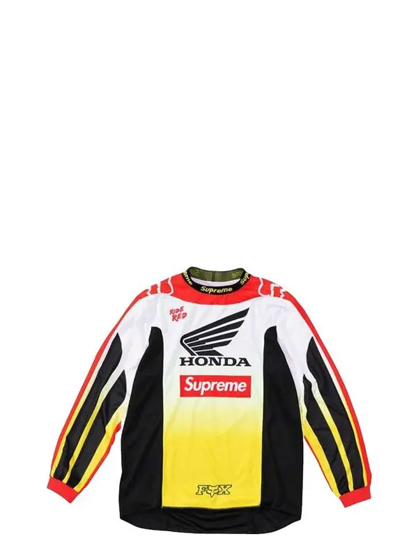 Supreme Fw19 Week 6 X Honda X Fox Racing Moto Jersey Top - Black