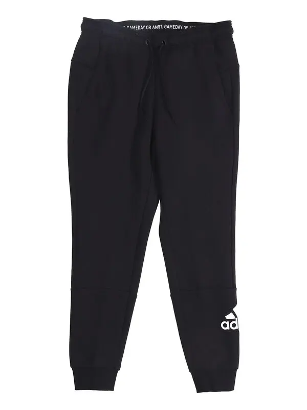 Adidas Fleece Lined Knit Jogger Pants - Black