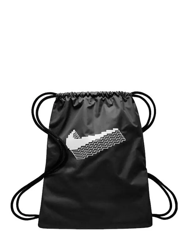 Nike Gym Bag With Graphic Logo - Blackwhite