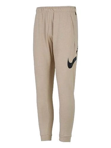 Nike Solid Color Logo Casual Knit Sports Pants/trousers/joggers Khaki - Multi-color