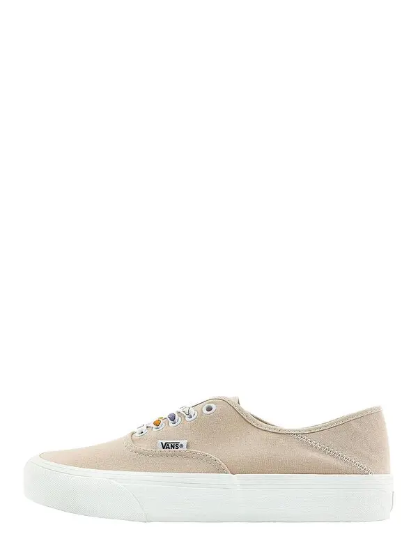 VANS Authentic Vr3 Casual Lace Up Sneakers - Beige/white