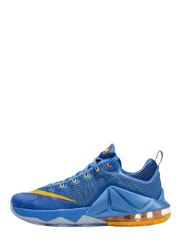 Nike Lebron 12 Low "entourage" Athletic Sneakers - Blue/yellow