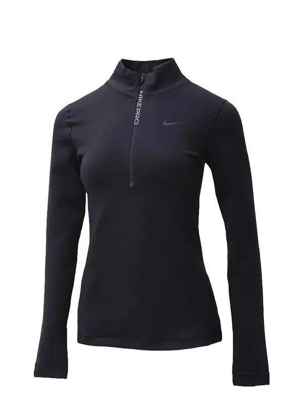 Nike Pro Stand Collar Sweatshirt - Black