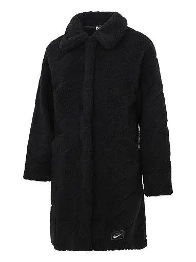 Nike Polar Fleece Casual Coat - Black
