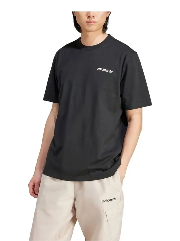 Adidas Graphic T-shirt Asia Sizing - Black