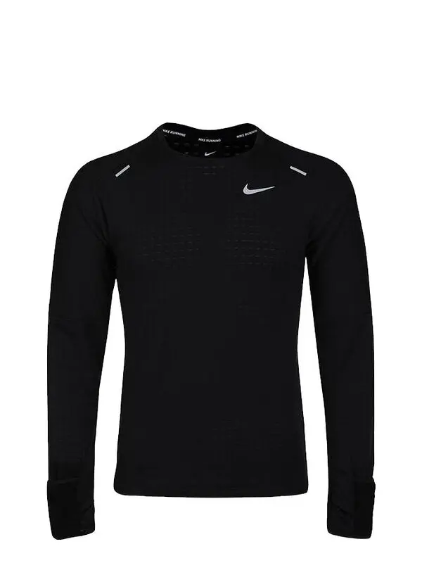 Nike Dri-fit Sphere Long Sleeve Running Top - Black