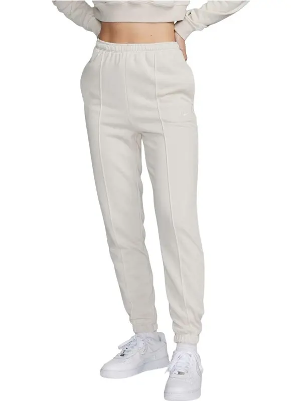 Nike French Terry Slim High Waisted Sweatpants - Light Orewood Brown/sail