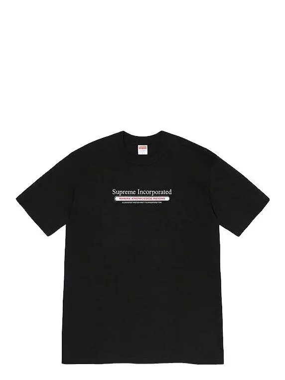 Supreme Fw19 Week 7 Inc. Tee Chest Alphabet Short Sleeve - Black