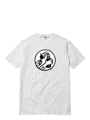 Supreme Ss18 Molotov Tee Short Sleeve - White