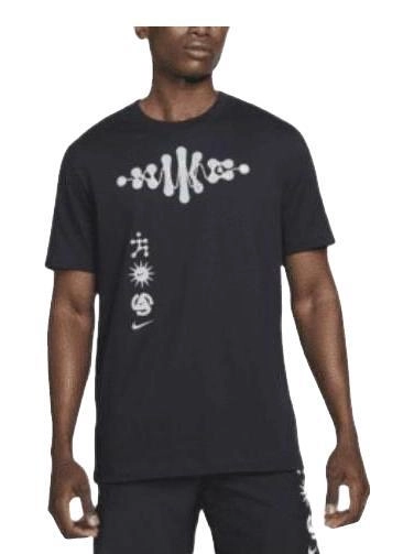 Nike Dri-fit Knit Round Neck Short Sleeve Graphic T-shirt - Multi-color