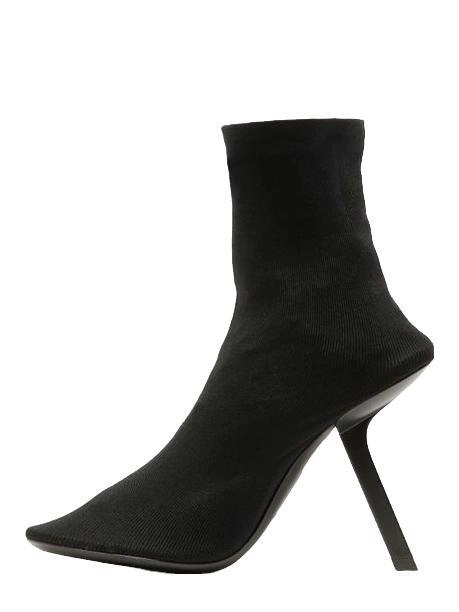 Balenciaga 110mm Stretch Heeled Boots - Black