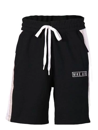 Nike French Terry Drawstring Shorts With Zipper Pocket - Black