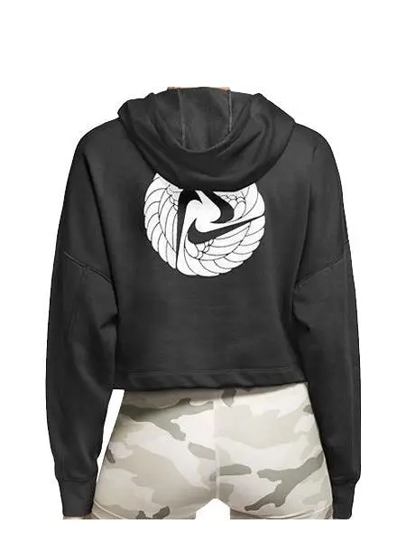 Nike Icon Clash Cropped Training Hoodie - Black/multi-color