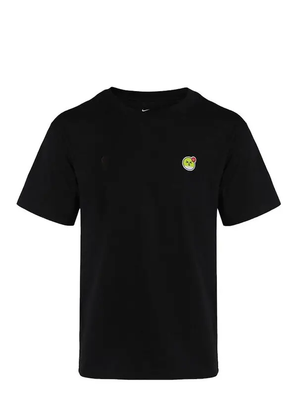 Nike Max 90 Embroidered Sports Round Neck Short Sleeve - Black