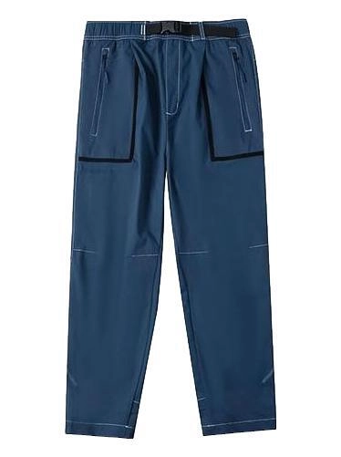 Adidas Solid Color Belt Woven Sports Pants/trousers/joggers Blue - Multi-color
