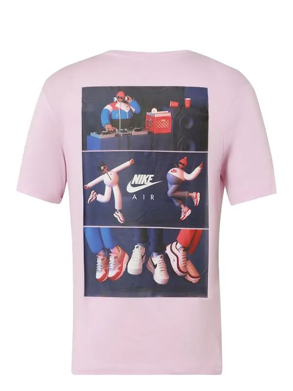 Nike Graphic Print Short Sleeve Tee - Pink