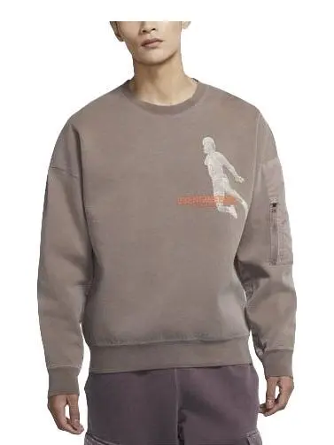 JORDAN 23 Engineered Crew Neck Sweatshirt - Browngray