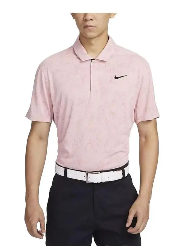 Nike Dri-fit Tiger Woods Adv Golf Polo Shirt - Pink