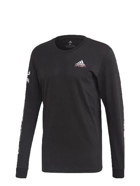 Adidas Graffiti Print Long Sleeve T-shirt - Black