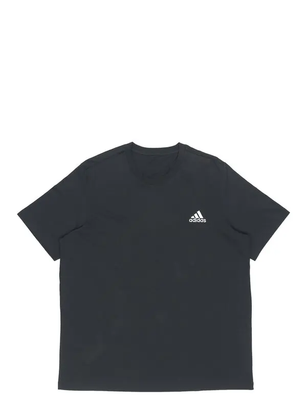 Adidas Sl Sj T Logo Sports Round Neck Short Sleeve - Black