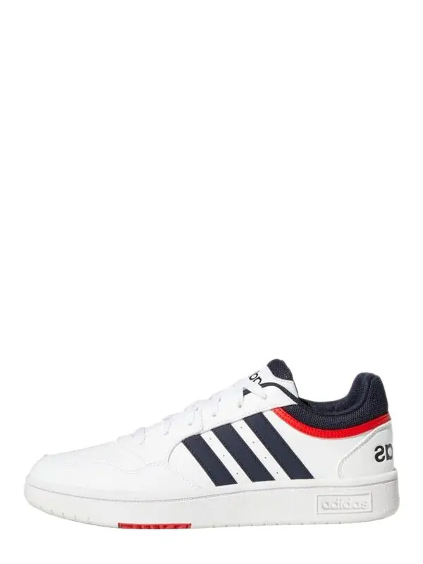 Adidas Hoops 3.0 Low Classic Vintage Shoes - Cloud White/legend Ink/vivid Red