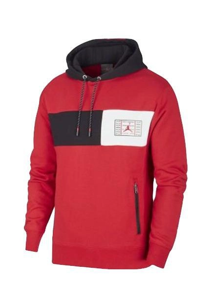 JORDAN Legacy Splicing Hoodie - Red