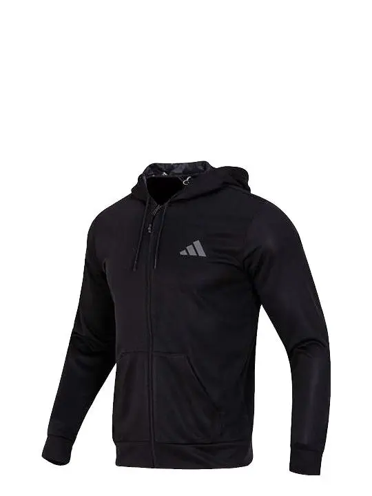 Adidas Train Essentials Seasonal Training Full-zip Jacket - Black