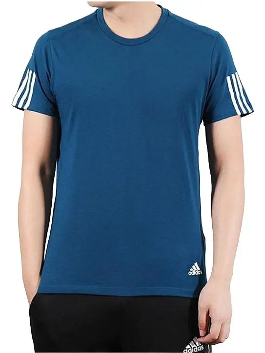 Adidas Run It Tee Soft Sports Round Neck Short Sleeve - Blue