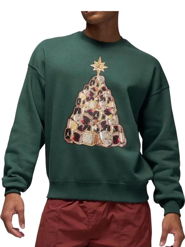 JORDAN Holiday 2025 Long Sleeve Sweatshirt - Green