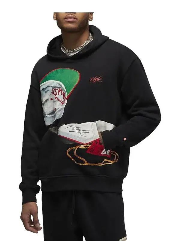 JORDAN Artist Series Jacob Rochester Pullover Hoodie - Black/multi-color