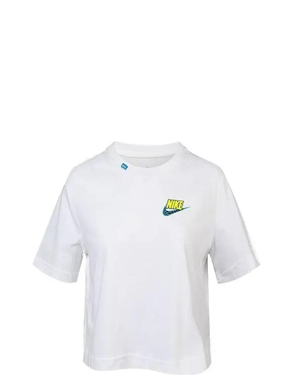 Nike Graphic Cropped T-shirt - White