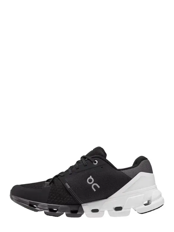 On Cloudflyer 4 Wide Athletic Sneakers - Black/white