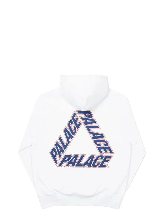 PALACE Classic Triangle Hooded Sweater - White