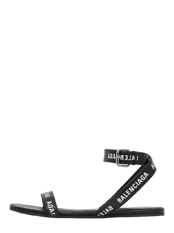 Balenciaga Sports Sandals With Logo Detailing - Black/white