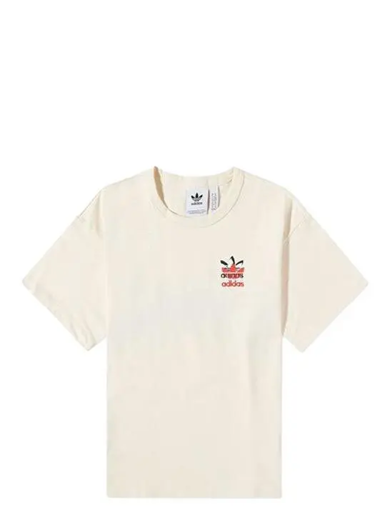Adidas Originals Casual Sports Breathable Round Neck Short Sleeve White - Default Color