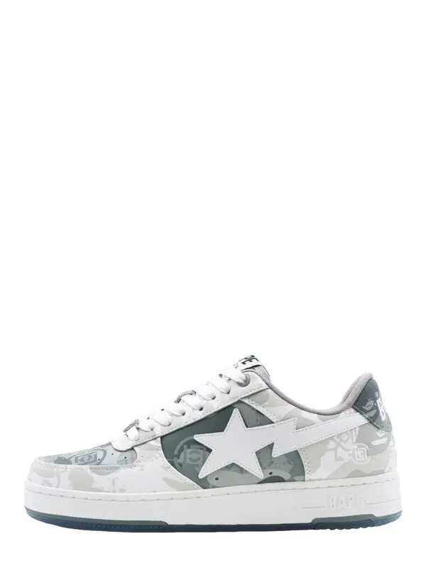 A BATHING APE X Clot Camo Sta Sneakers - White