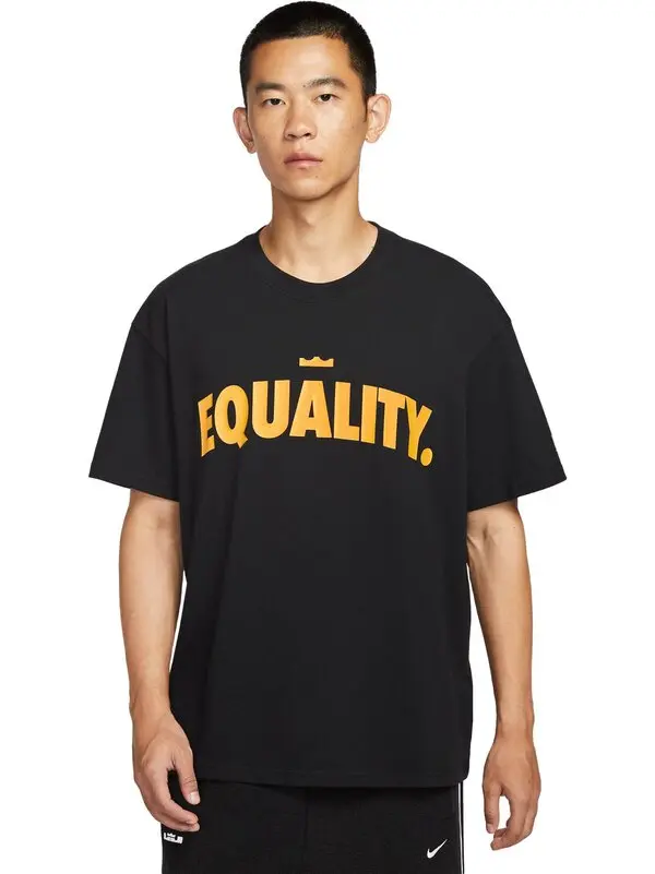 Nike Lebron T-shirt 'honor The King - Black/yellow