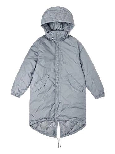 CONVERSE Down Long Trench Coat - Grey