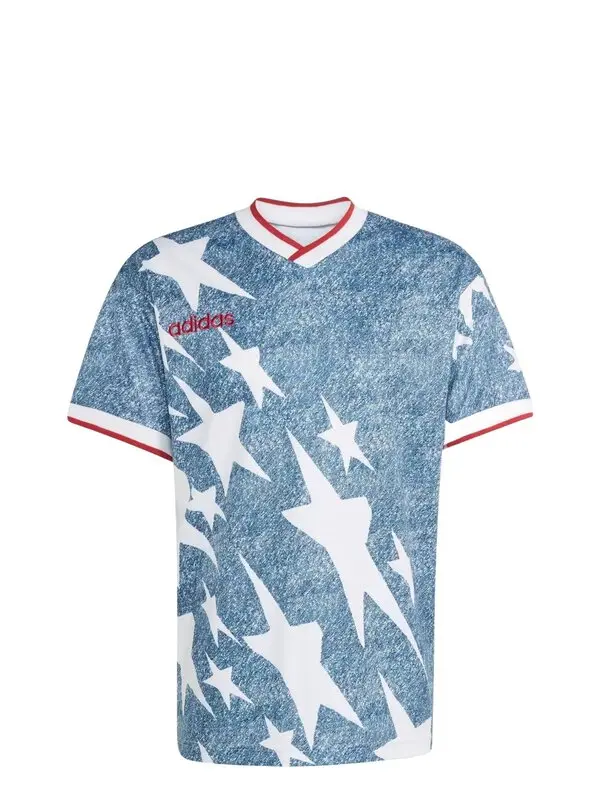 Adidas Graphic Jersey - White/dark Blue