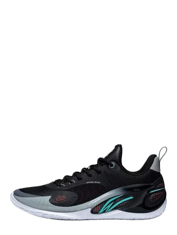 LI-NING Way Of Wade 808 3 "dark Flow" Basketball Sneakers - Black/grey/teal