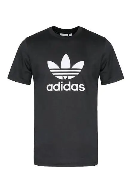 Adidas Original Trefoil Tee White - Black