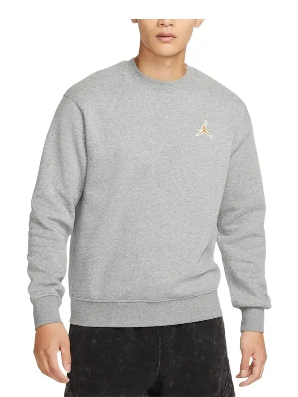 JORDAN Crewneck Sweatshirt With Logo Detail - Carbon Grey